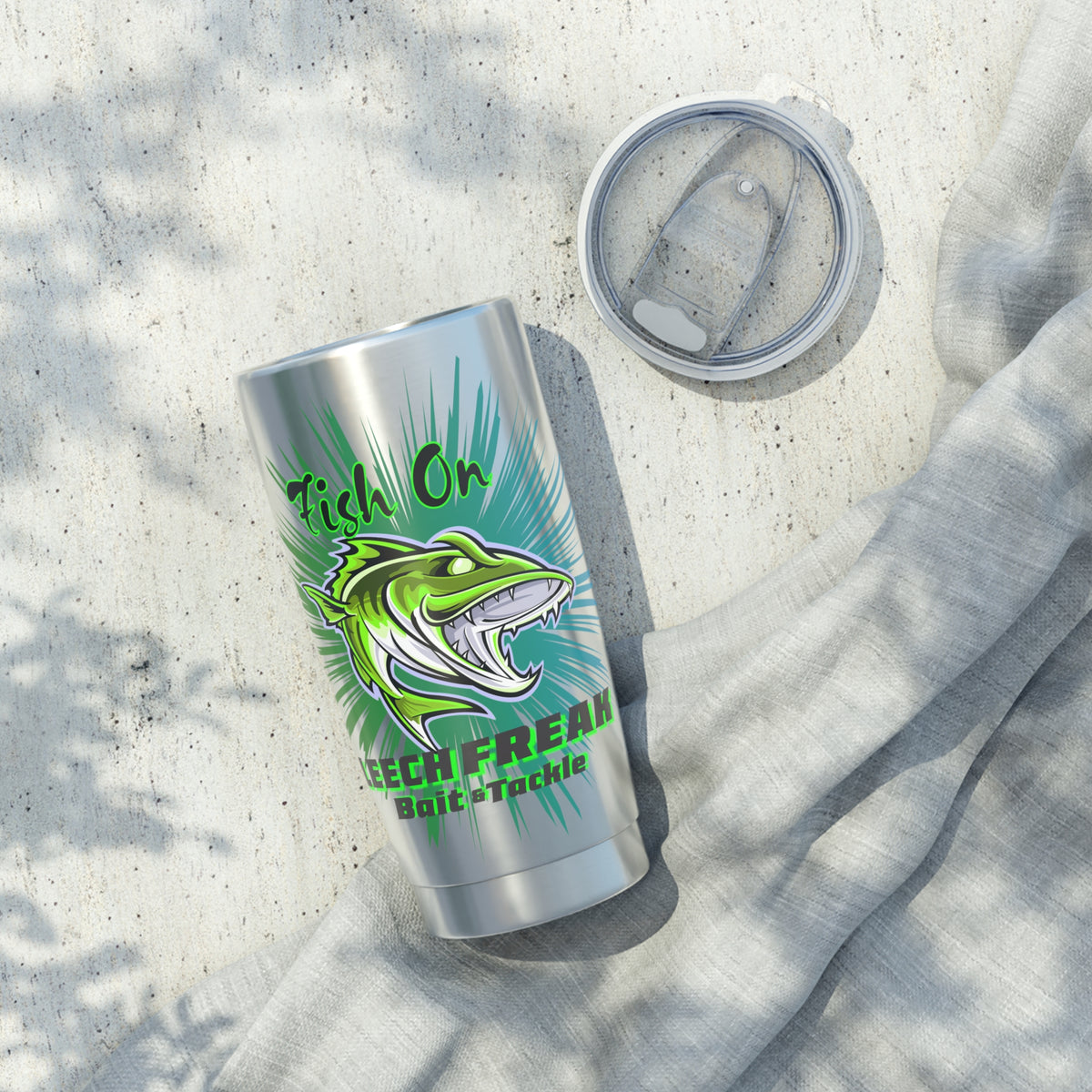 Leech Freak Fish On 20oz Tumbler – Leech Freak Bait & Tackle